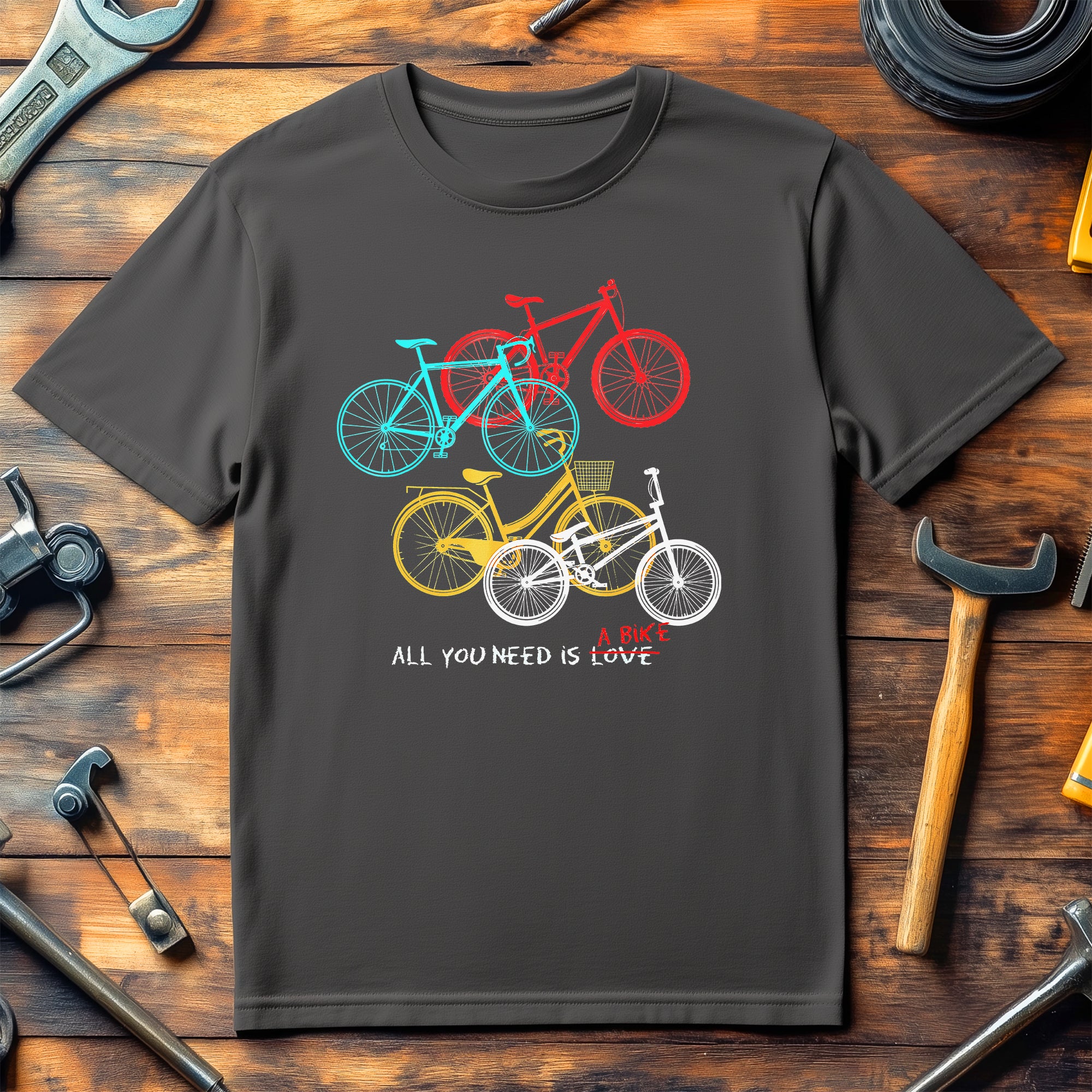 Colour Bikes 12 T-shirt – Velotees