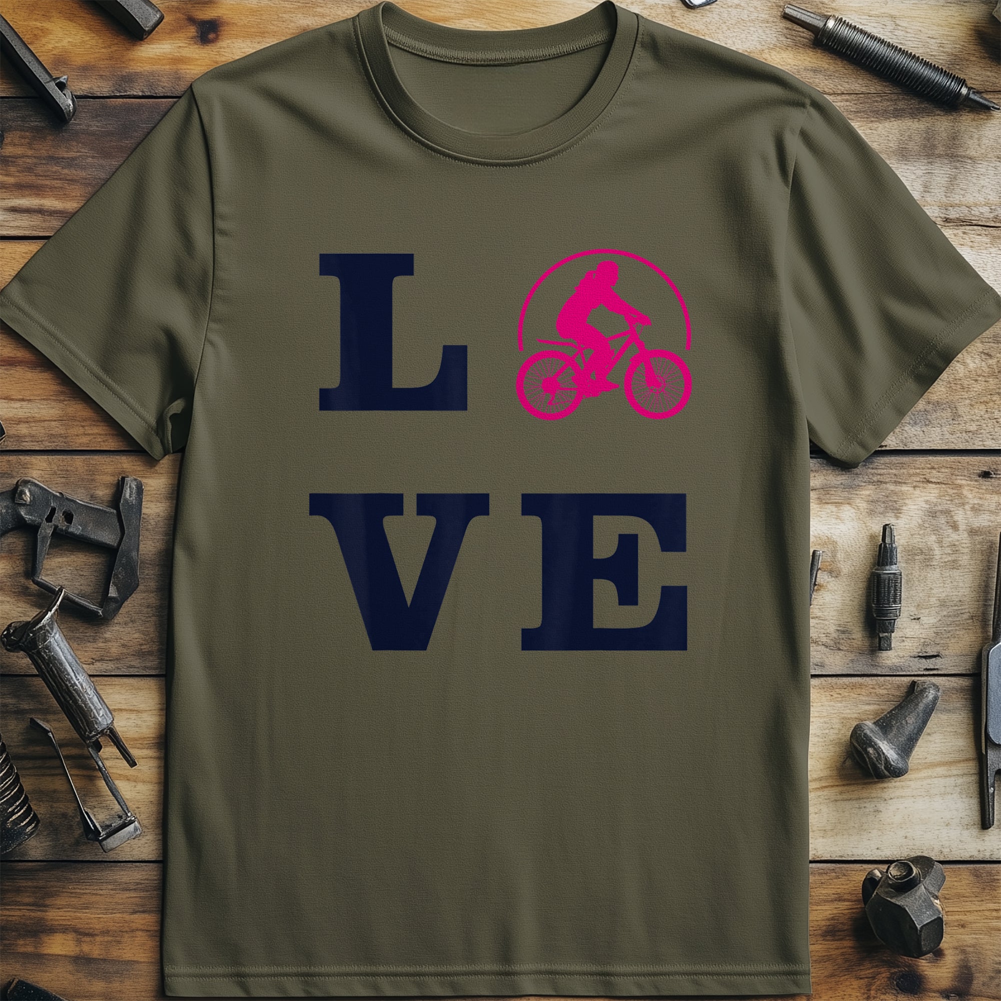 Love Cycling black print 25 T-shirt – Velotees